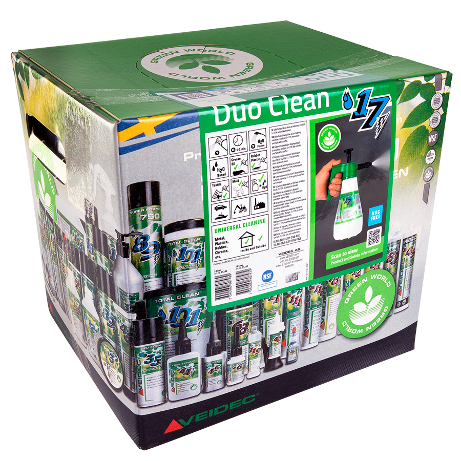 Veidec Duo Clean Rengøring/Rensevæske 5 Ltr (Nsf-Mærket)